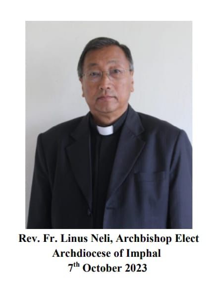 Rev. Fr. Linus Neli appointed as the new Archbishop of Imphal - Ekhon